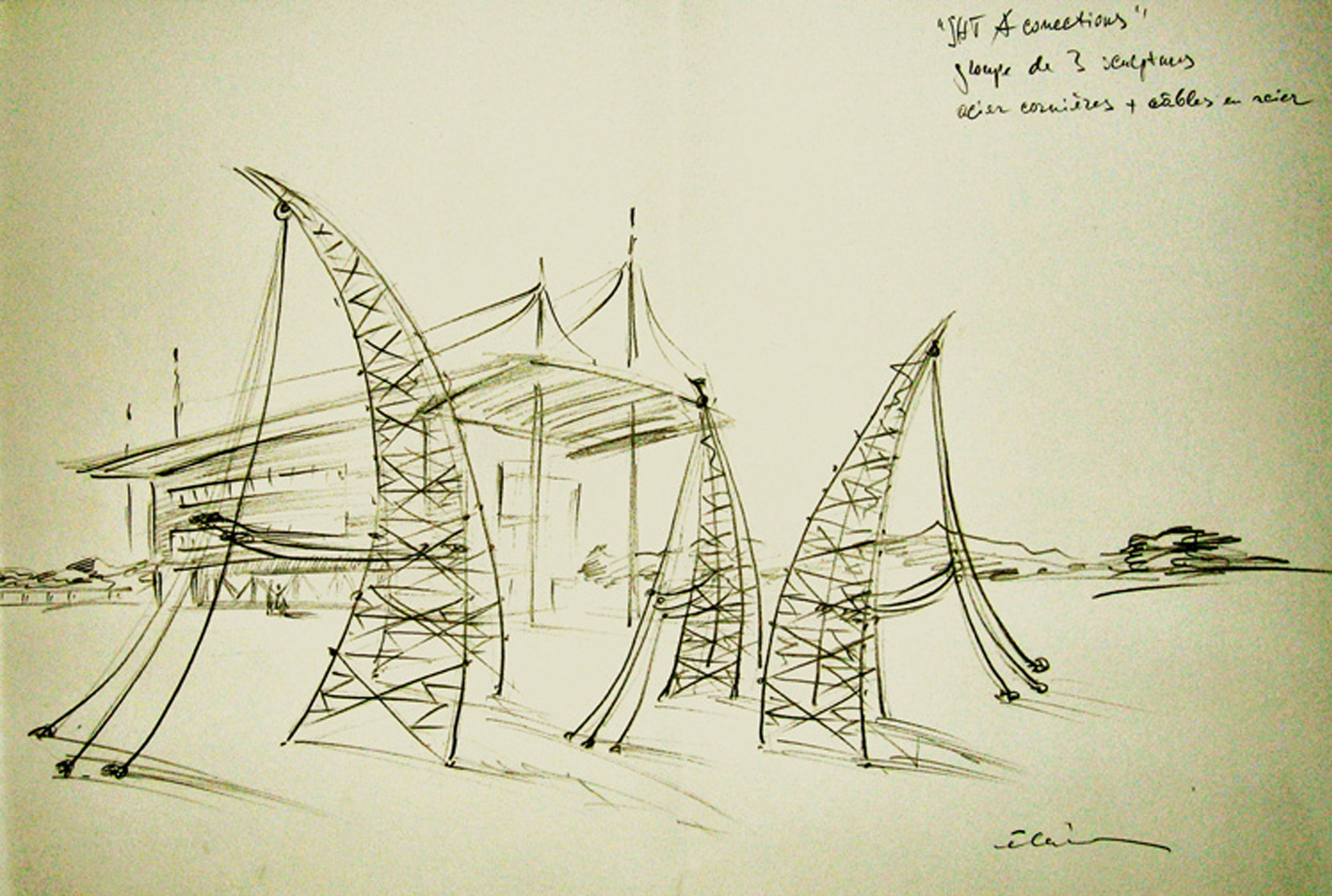 Drawings: Landscape pylon - sculptures :: elena paroucheva :: аrt and ...