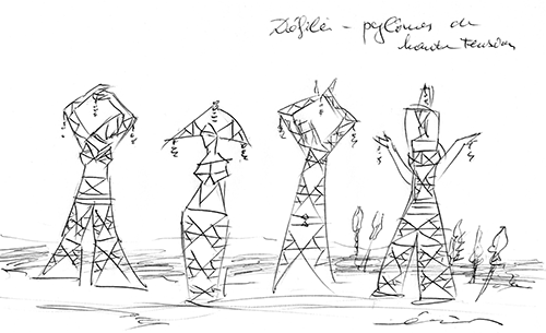 Home :: elena paroucheva :: аrt and environment, pylons sculptures